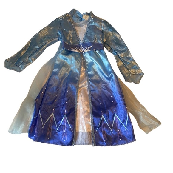 Disney | Costumes | Disney Frozen 2 Elsa Adventure Girls Roleplay Dress ...